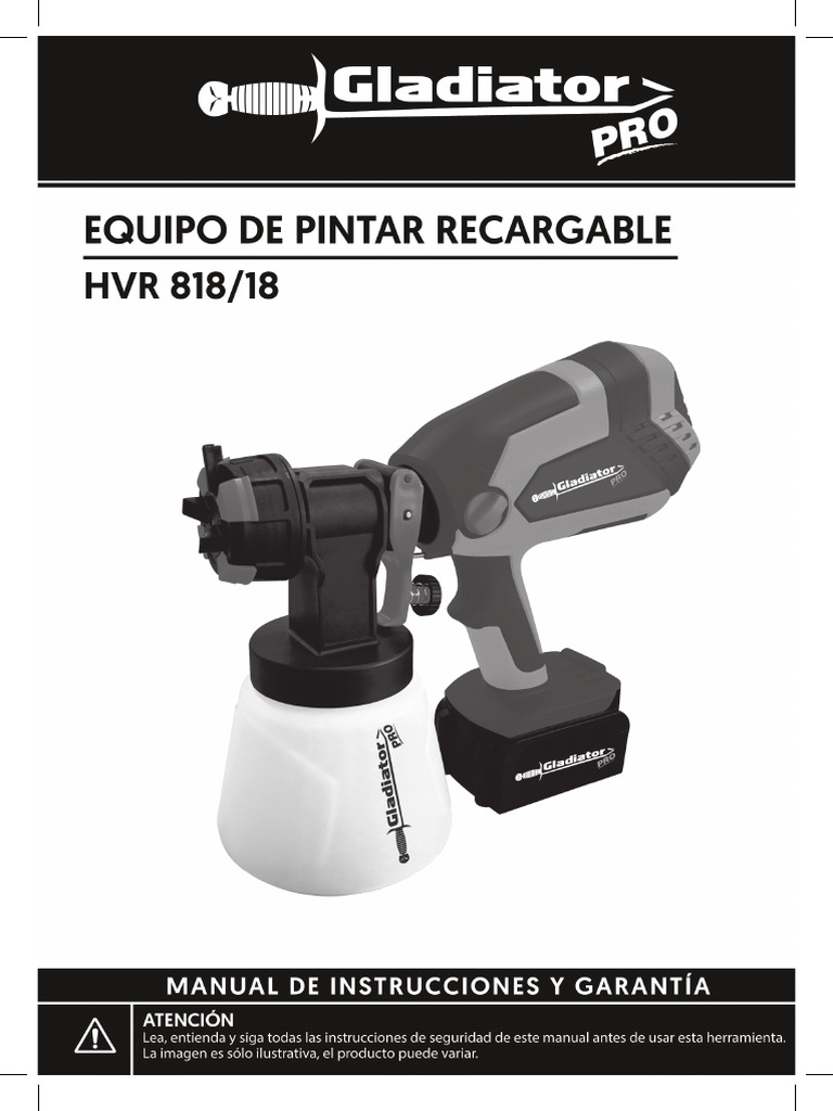 HVR 818 18 GLADIATOR PRO Manual de Instrucciones | PDF | Pintar | Herramientas