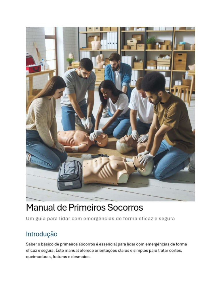 Manual de Primeiros Socorros | PDF