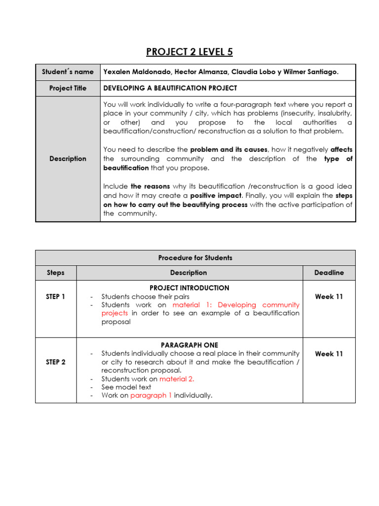 Community Beautification Proposal | PDF | Waste | Water Quality