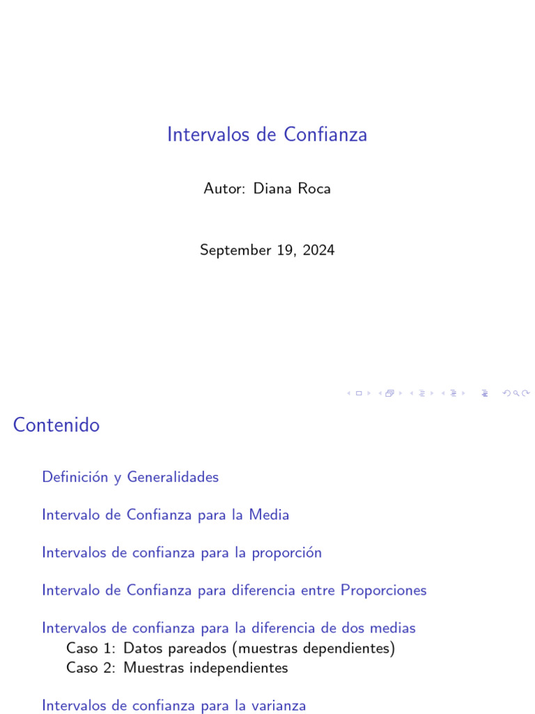 Intervalos de Confianza | PDF | Intervalo de confianza | Margen de error