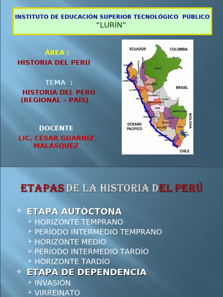 Etapas de la Historia del Perú | PDF