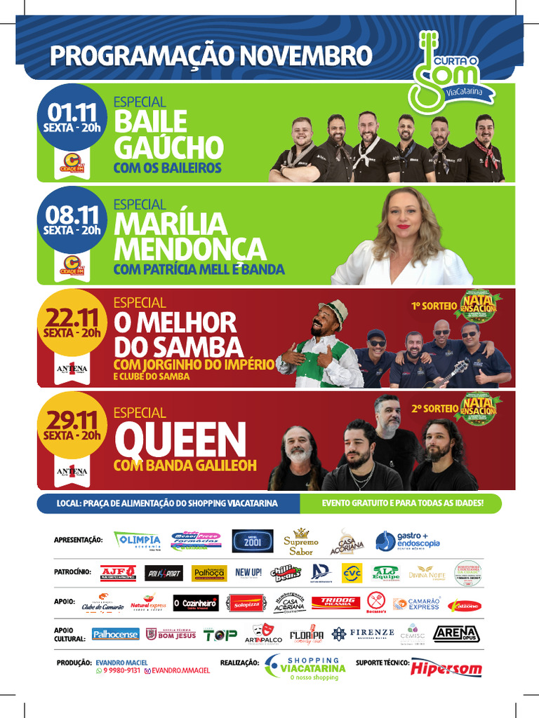 Cartaz A3 Curta o Som Novembro | PDF