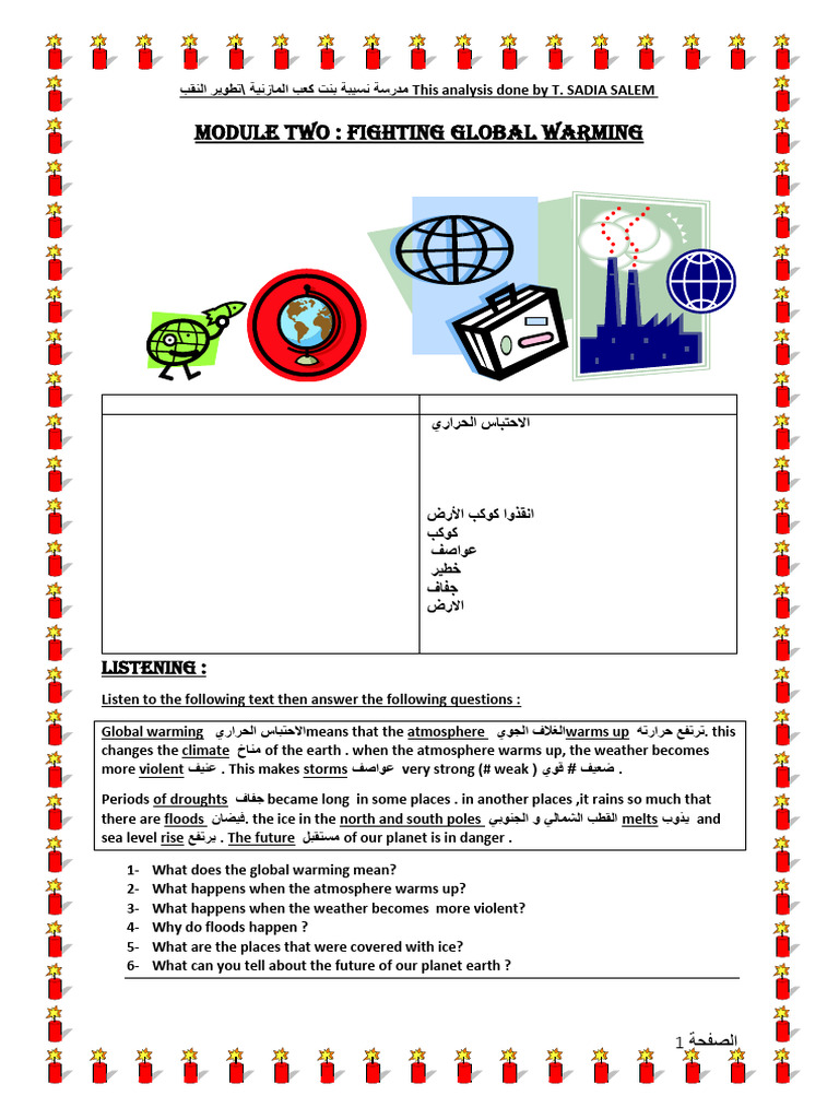 Seventh Grade Module Two | PDF | Climate Change | Atmosphere Of Earth Seventh Grade Module Two | PDF | Climate Change | Atmosphere Of Earth