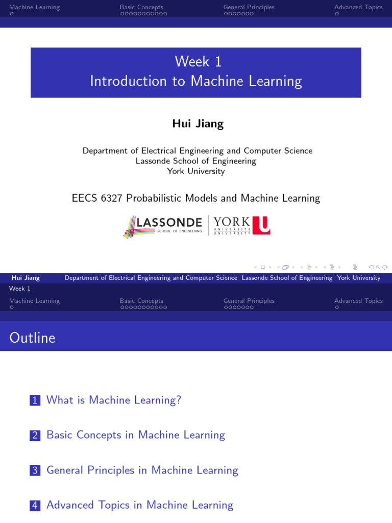 Introduction To Machine Learning EECS 6327 | PDF | Machine Learning ... Introduction To Machine Learning EECS 6327 | PDF | Machine Learning ...