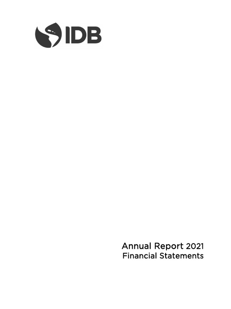 Inter American Development Bank Annual Report 2021 Financial Statements ...