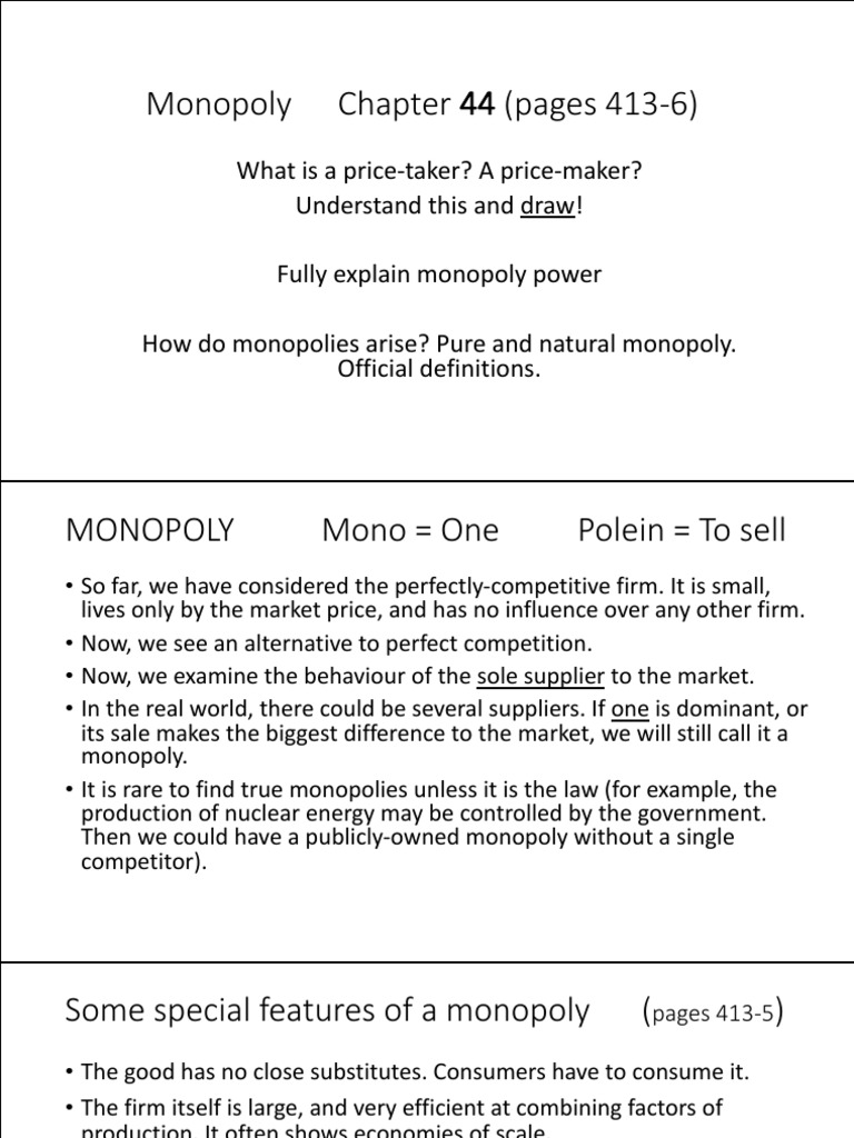 Monopoly-25 Jan 21 | PDF | Monopoly | Demand