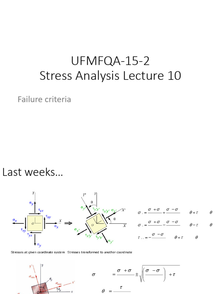 L10 FailureCriteria | PDF | Fracture | Ultimate Tensile Strength