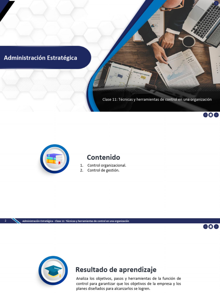 Presentacion Control | PDF | Planificación estratégica | Gestión estratégica