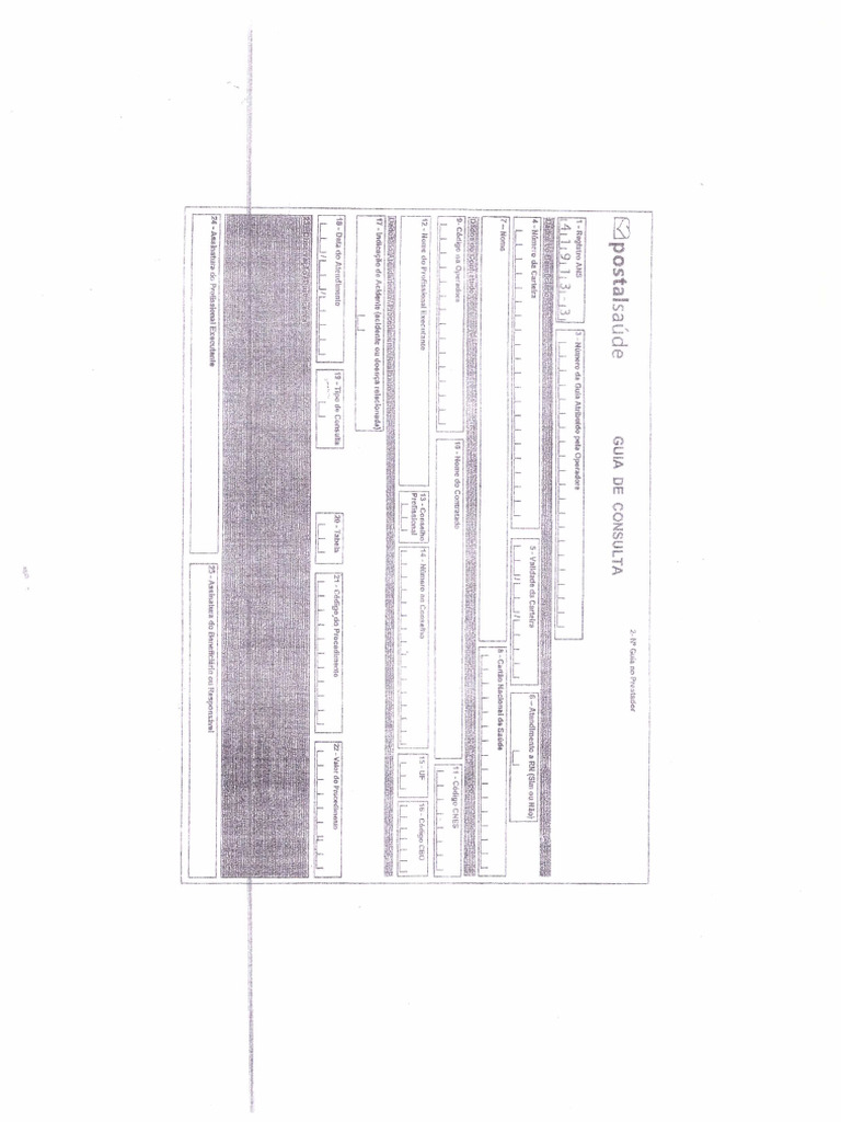 Guia Tiss Postal Saúde | PDF