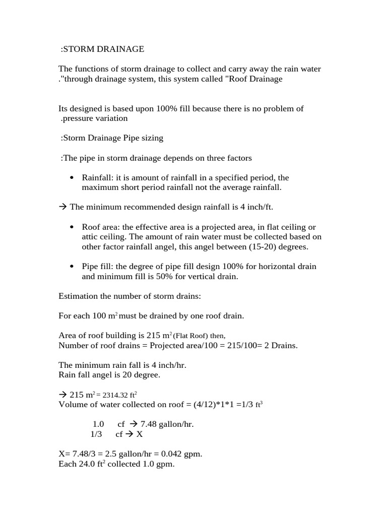 Storm Drainage | PDF | Rain | Storm Drain