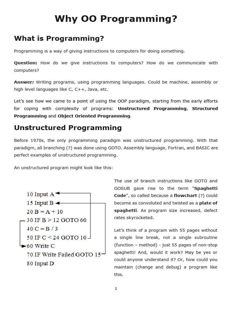 0 0 Why OOP | PDF | Inheritance (Object Oriented Programming) | Class (Computer Programming)