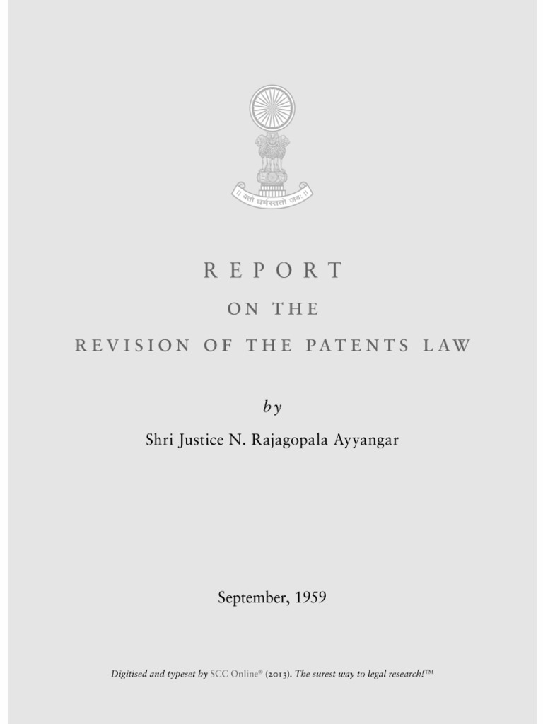 Justice N. R. Ayyangar Report | PDF
