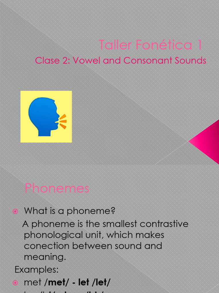 Taller Fonética 1 Clase 2 | PDF | Consonant | Vowel