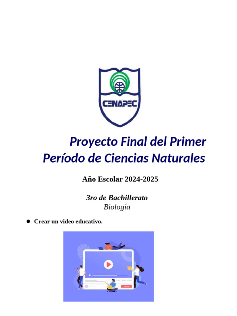 Proyecto Final 3ro de Bachillerato | PDF | Aprendizaje | Comunicación humana