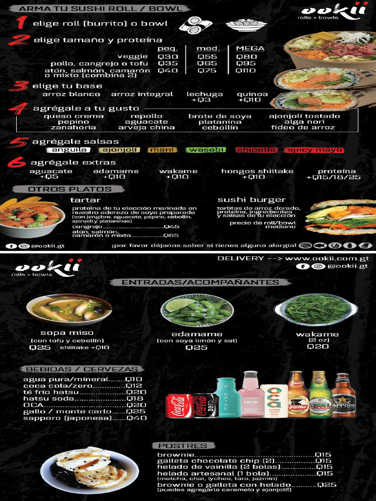 Menu Ookii | PDF