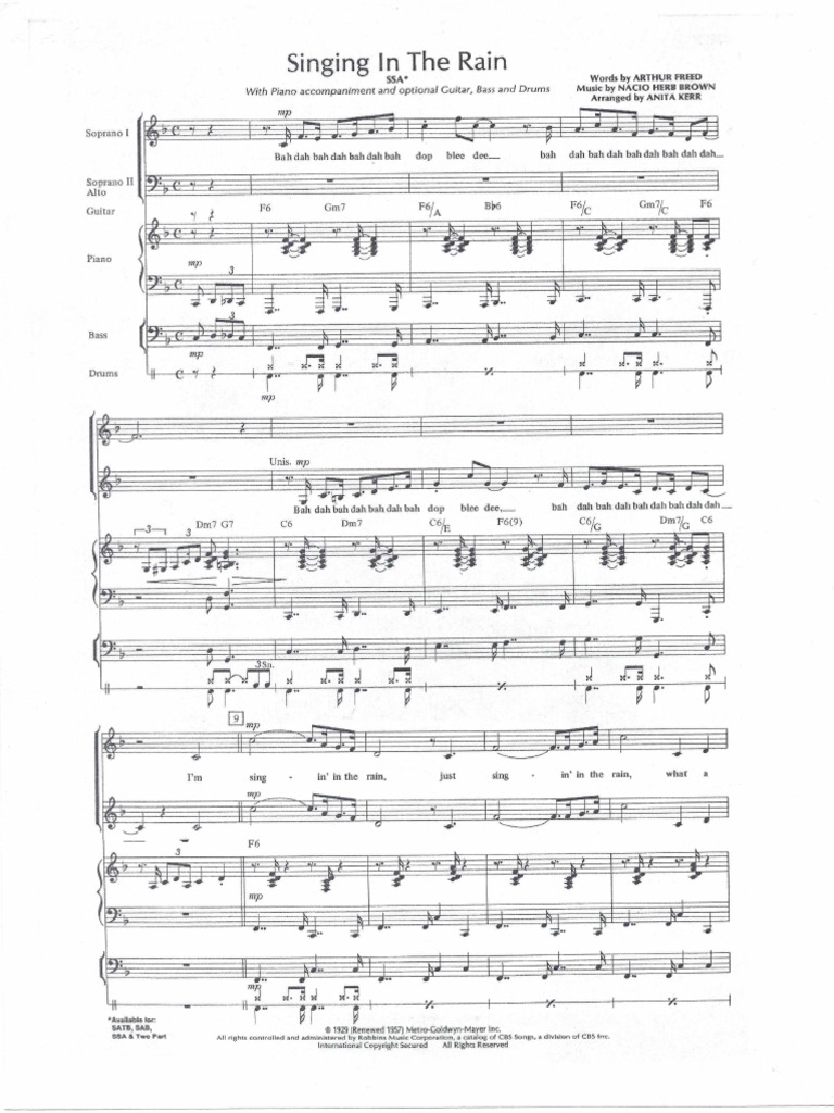 Sing in The Rain | PDF