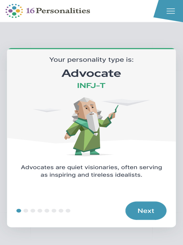 Introduction INFJ Personality (Advocate) 16personalities | PDF