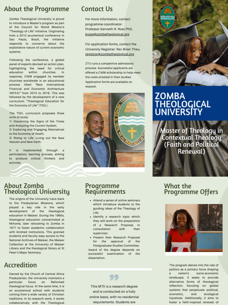 Master of Theology Program Overview | PDF | Malawi