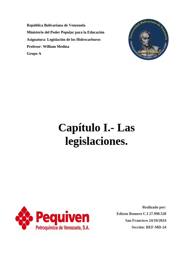 Capítulo I. - Las Legislaciones. | PDF | Derechos humanos | Justicia