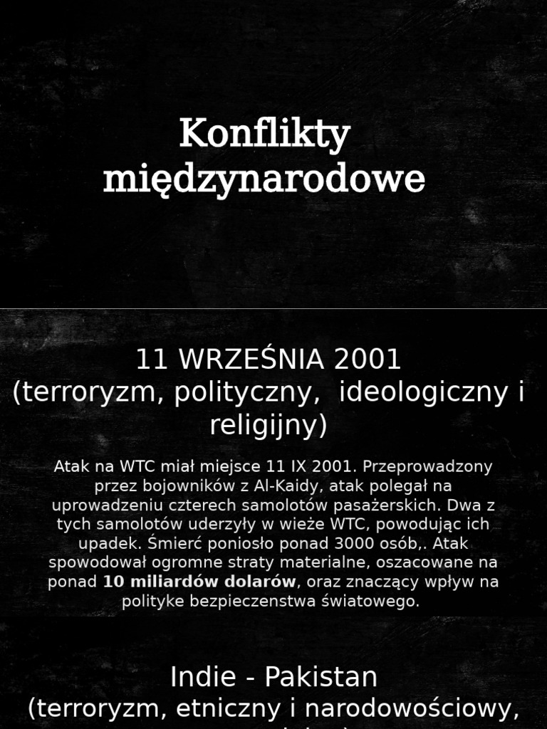 Konflikty 1 | PDF