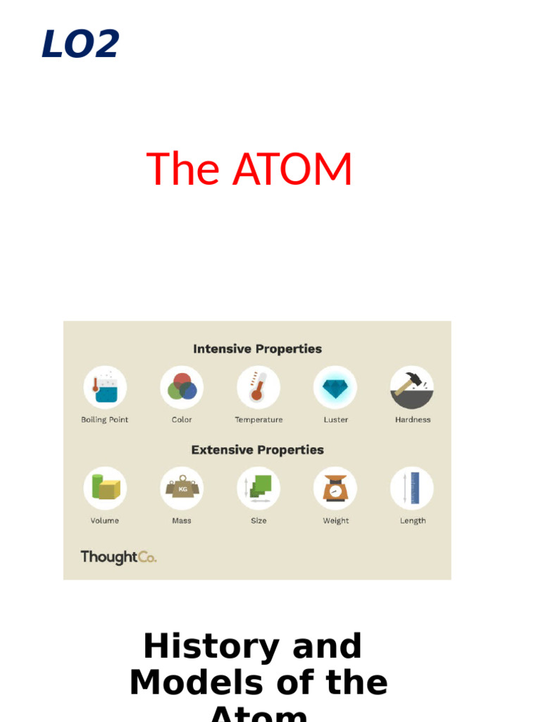 LO2 The Atomic Structure | PDF | Atoms | Atomic Nucleus
