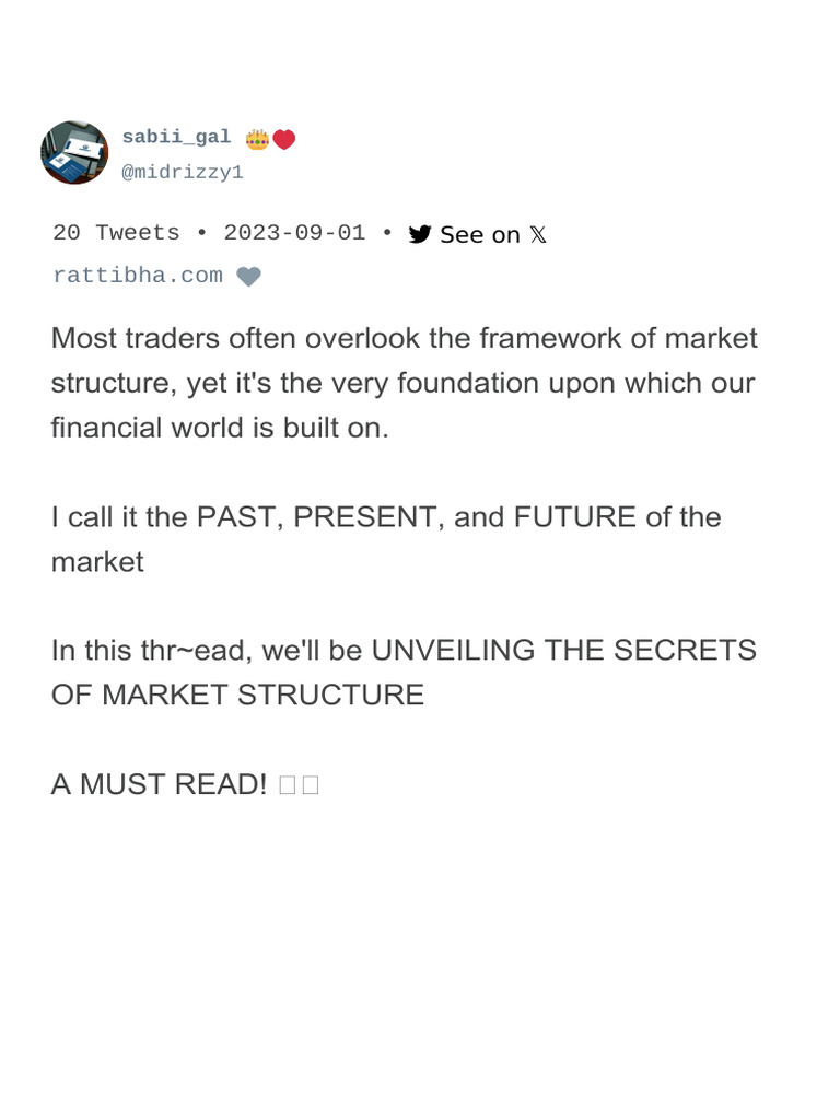Most Traders Often Overlook Thread by Midrizzy1 Sep 1, 23 From Rattibha ...
