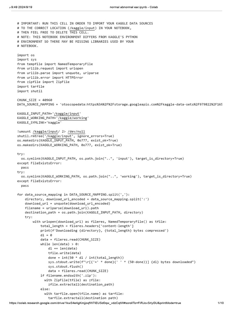 Kaggle Data Import & Model Training | PDF | Zip (File Format) | Data Management