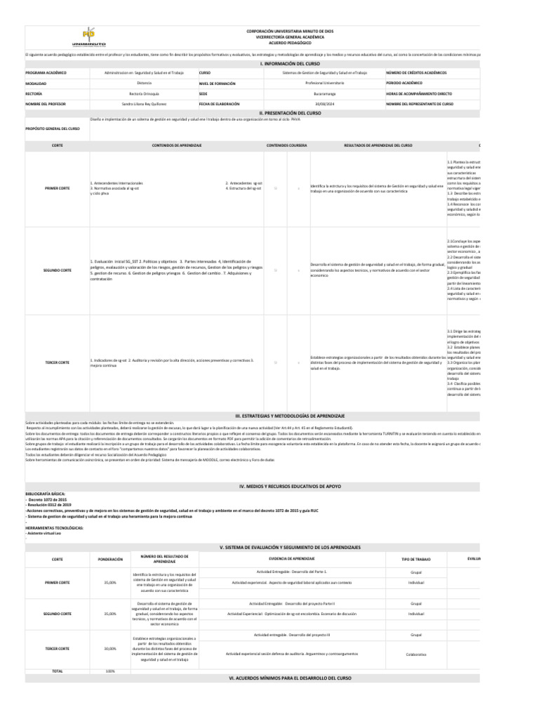 Activida 2 Acuerd Pedagogico | PDF | Evaluación | Software