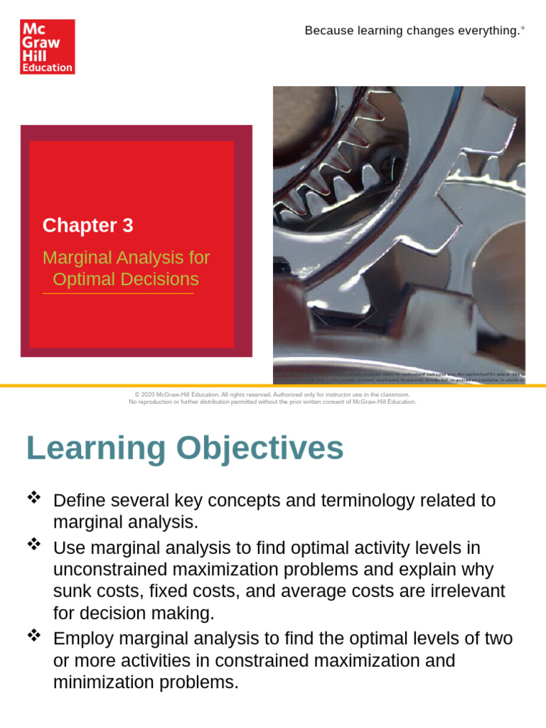 Chapter 3 Thomas Managerial Economics | PDF | Mathematical Optimization | Marginal Cost