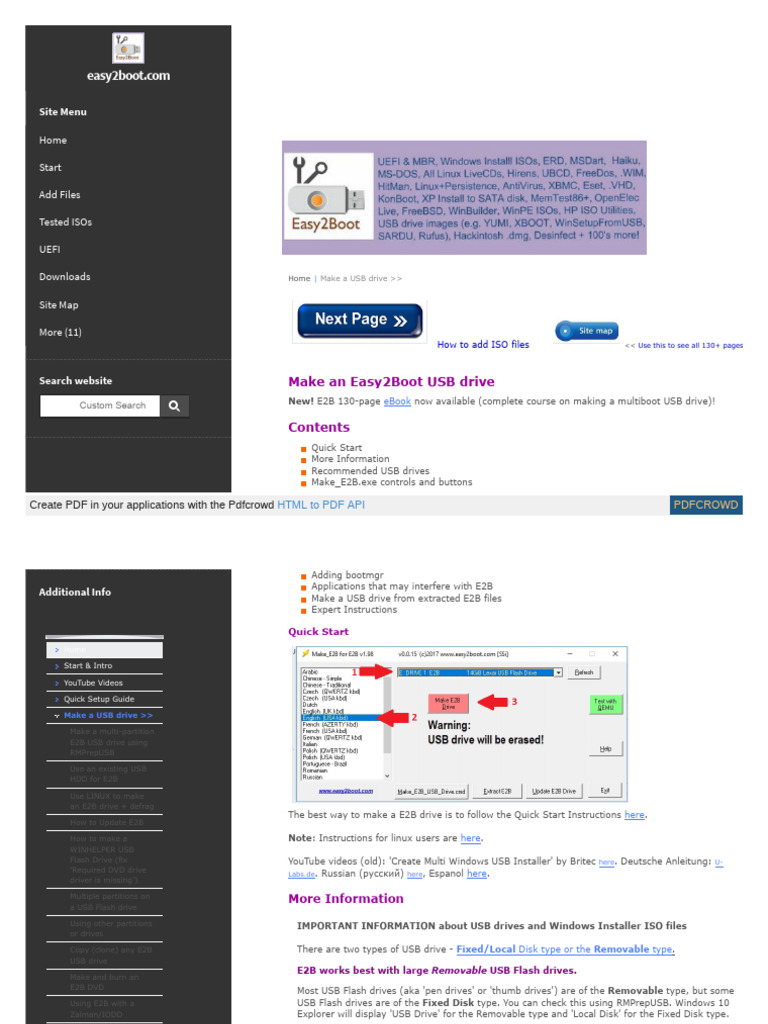 Make An Easy2boot Usb Drive | PDF | Usb Flash Drive | Computer File