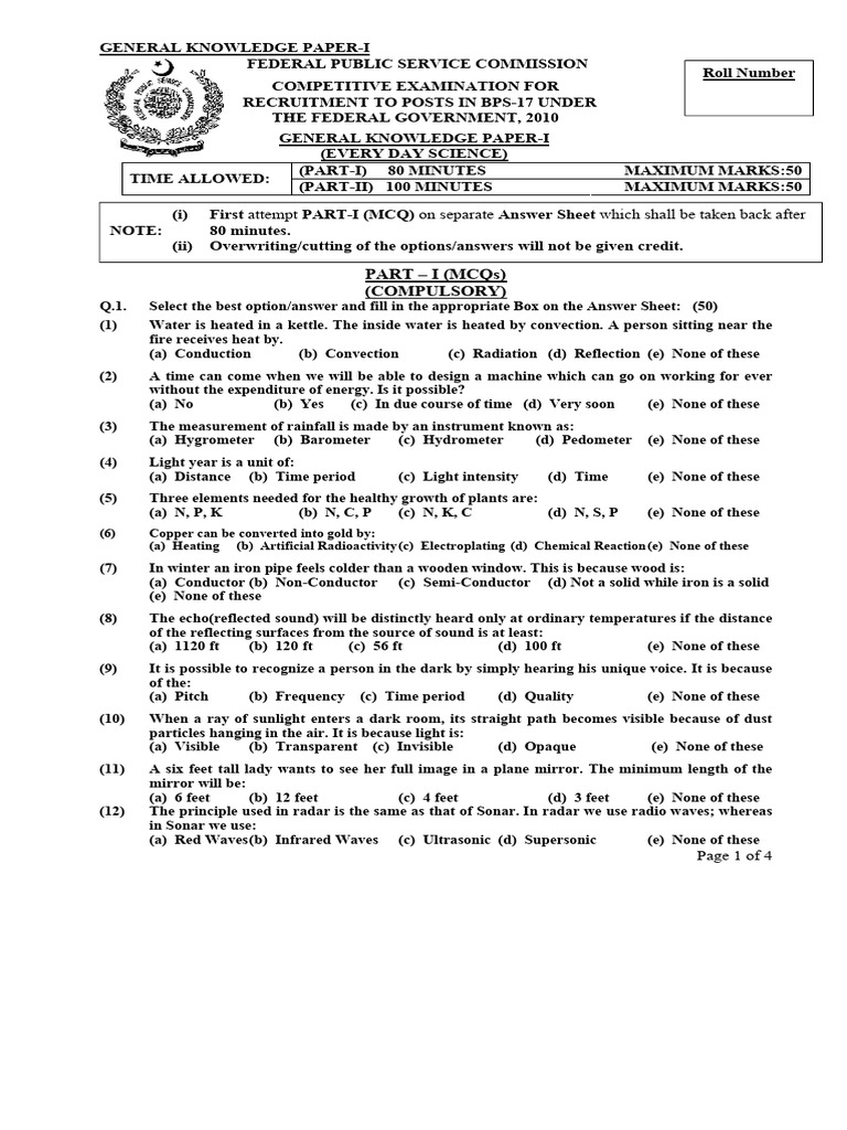 PP 3. General Science Ability 2010 and MCQs | PDF | Small Intestine ...