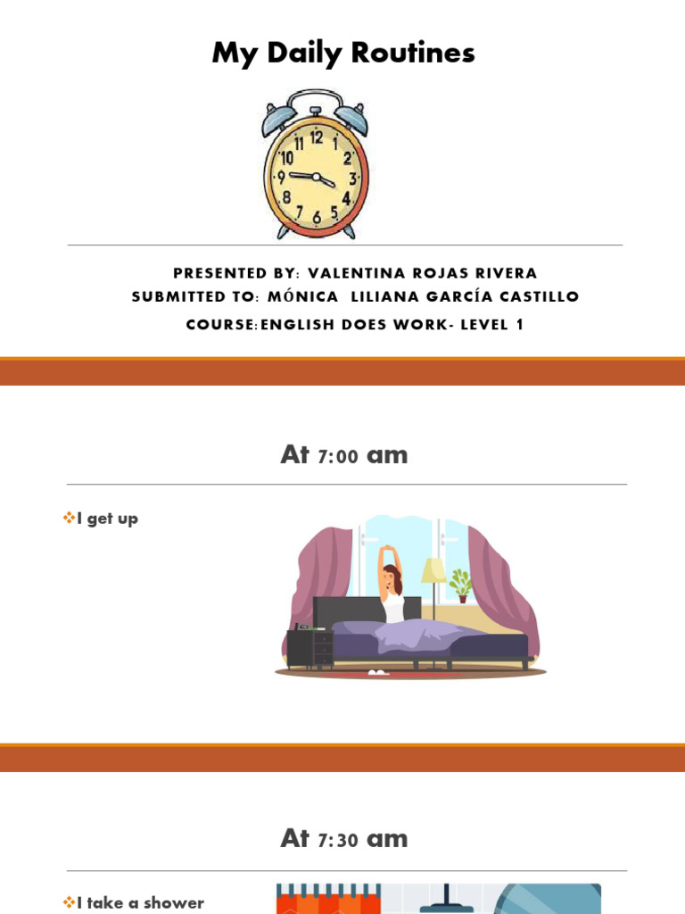 My Daily Routines | PDF | Wellness