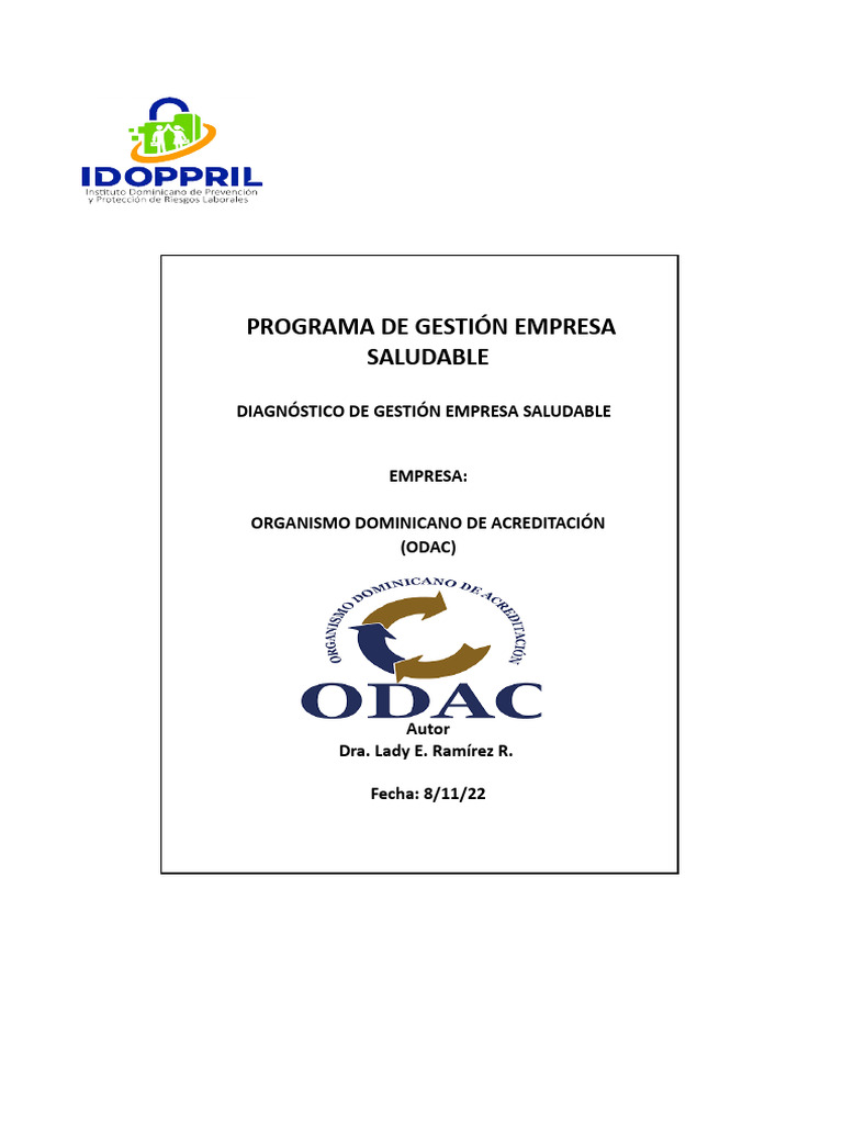 Empresa Saludable Odac | PDF | Business | Valores