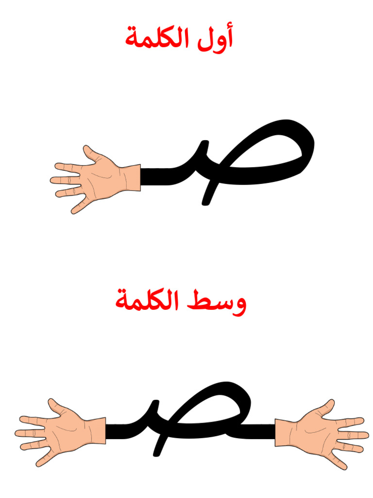 أشكال الحروف (ص - ي) الجزء الثاني PDF | PDF