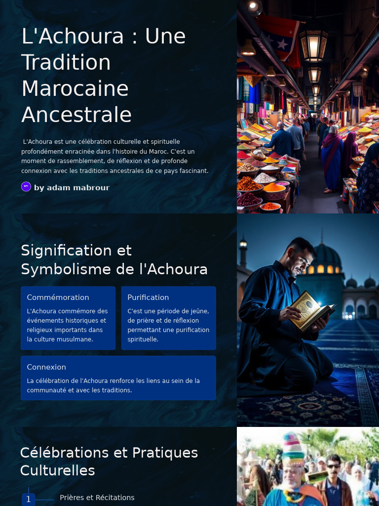 Achoura : Tradition et Célébrations au Maroc | PDF | Maroc | Spiritualité