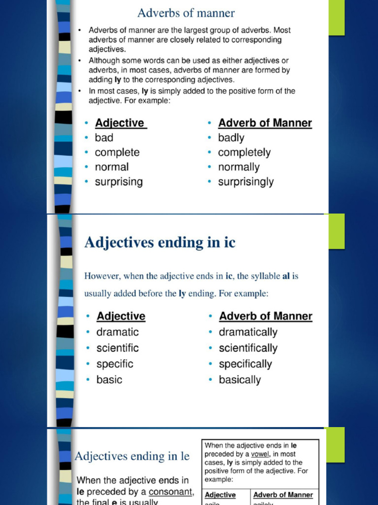 Adverbs PPT | PDF