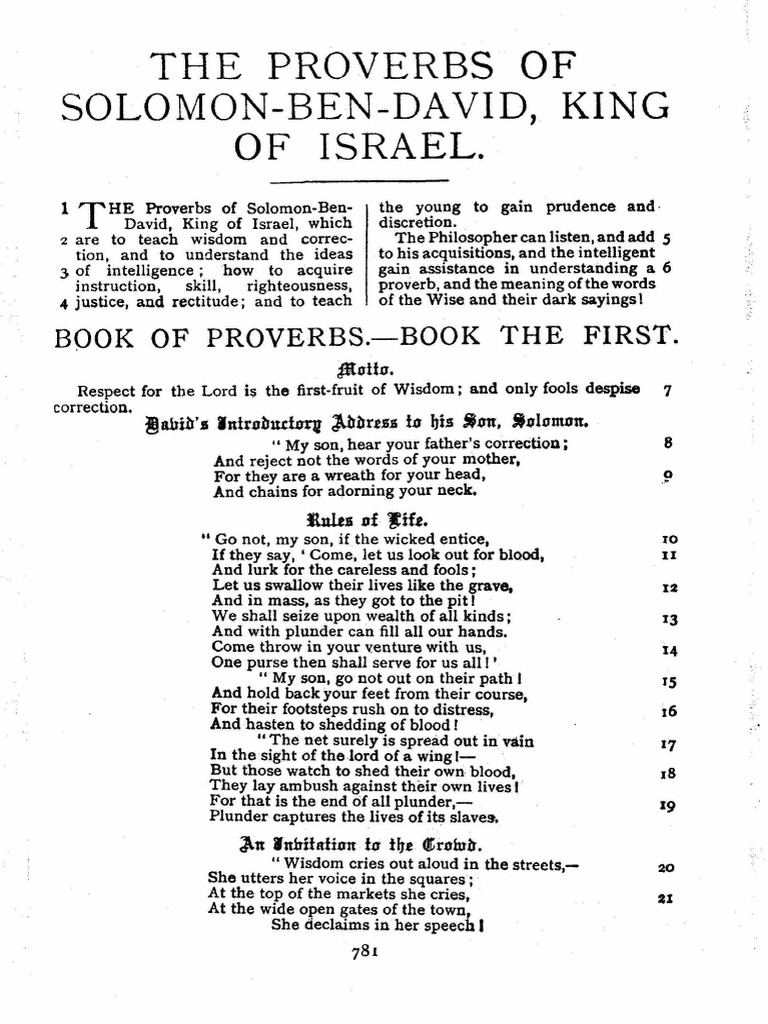 Ferrar Fenton Bible 28 Proverbs | PDF | Book Of Proverbs | Wisdom