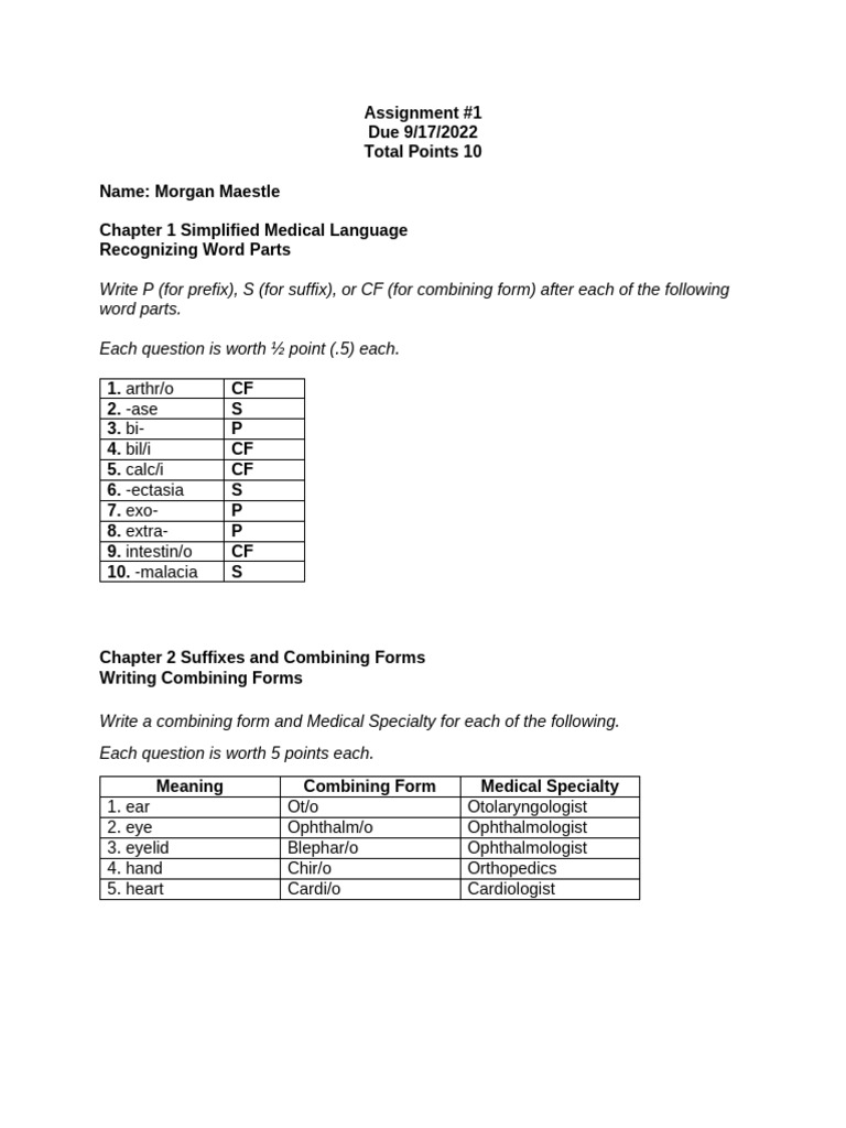Assignment #1 Med Term | PDF