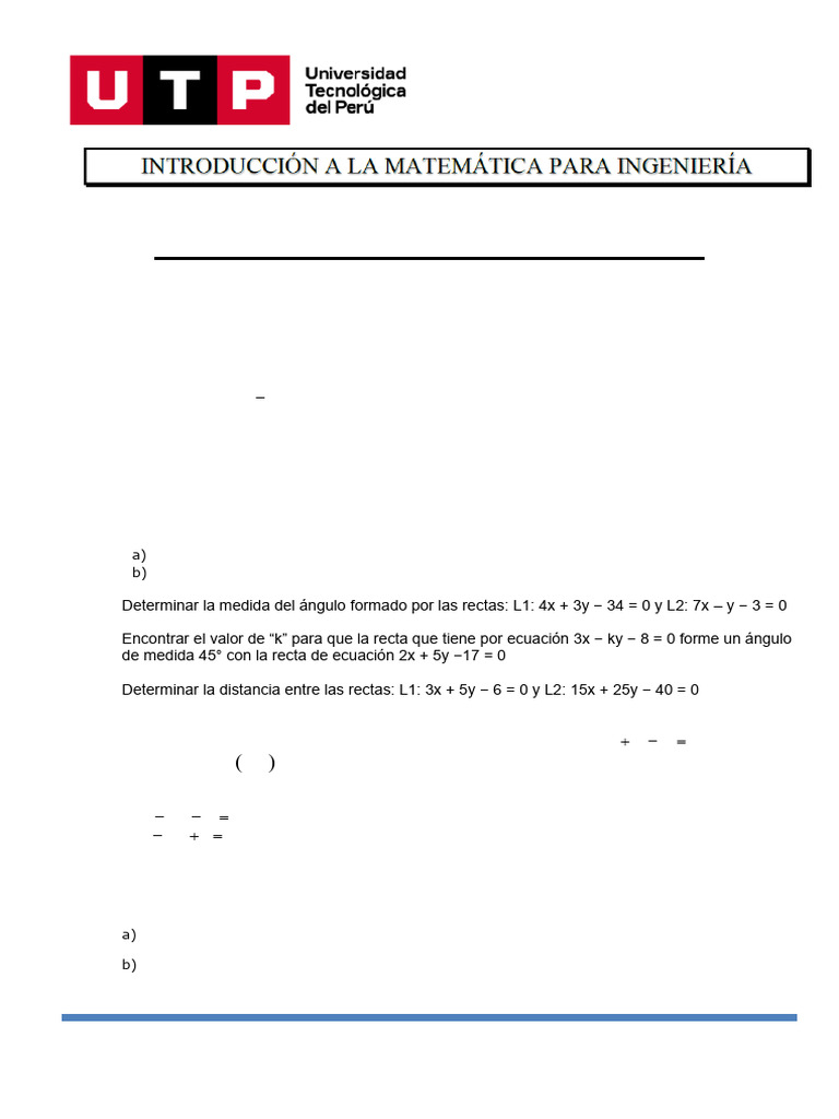 S01 - s2 - Resolver ejercicios-RECTAS PARALELAS Y PERPENDICULARES - XFBSGW | PDF | Ciencia y ...