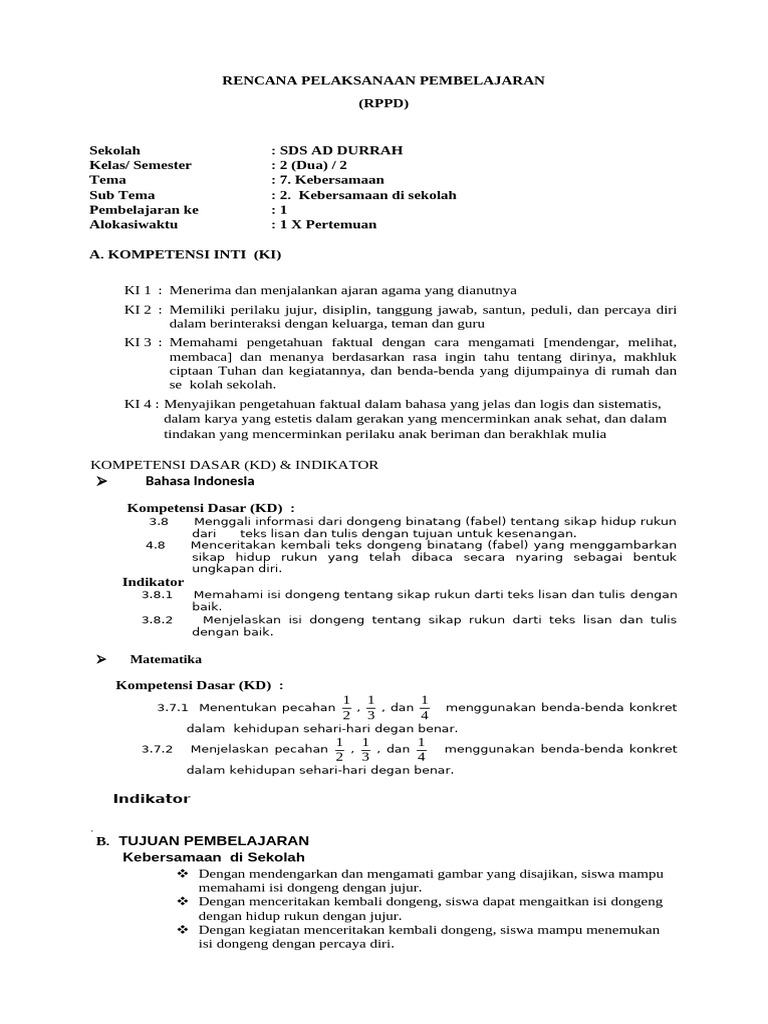 RPP Tema7 Sub 2 Erwin | PDF | Karier & Perkembangan