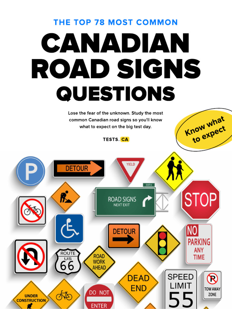 Canadian Road Signs | PDF | Intersection (Road) | Traffic