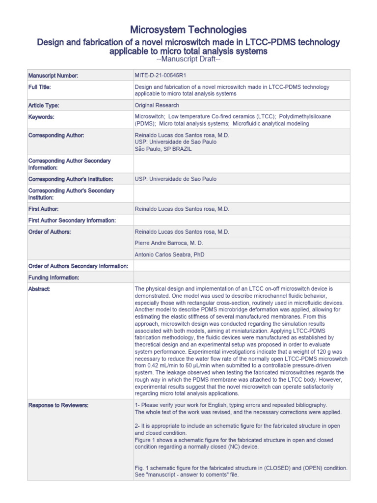 Mite D 21 00545 - R1 | PDF | Microfluidics | Fluid Dynamics