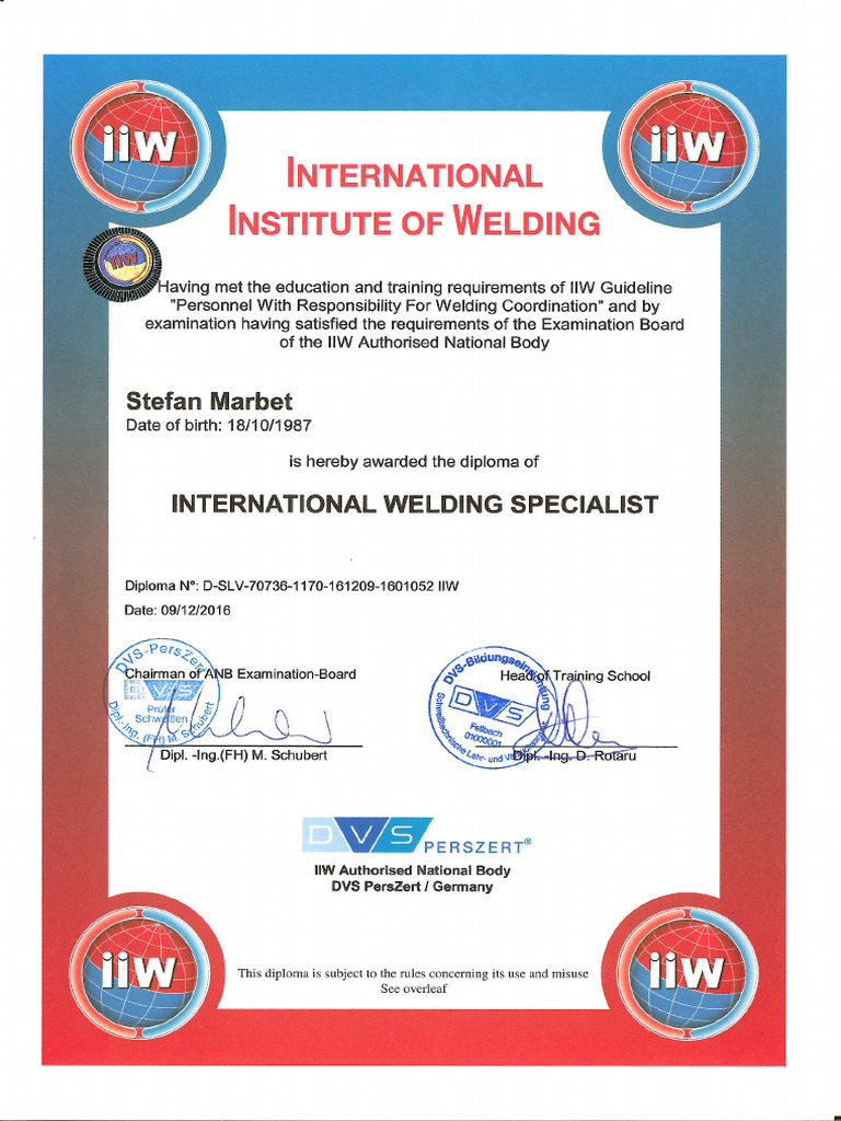 International Welding Specialist IWS | PDF
