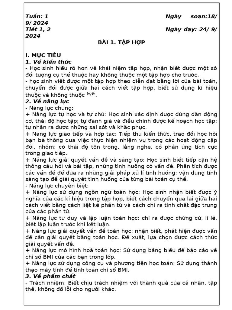 BAI 1 Tap Hop (T1,2) | PDF