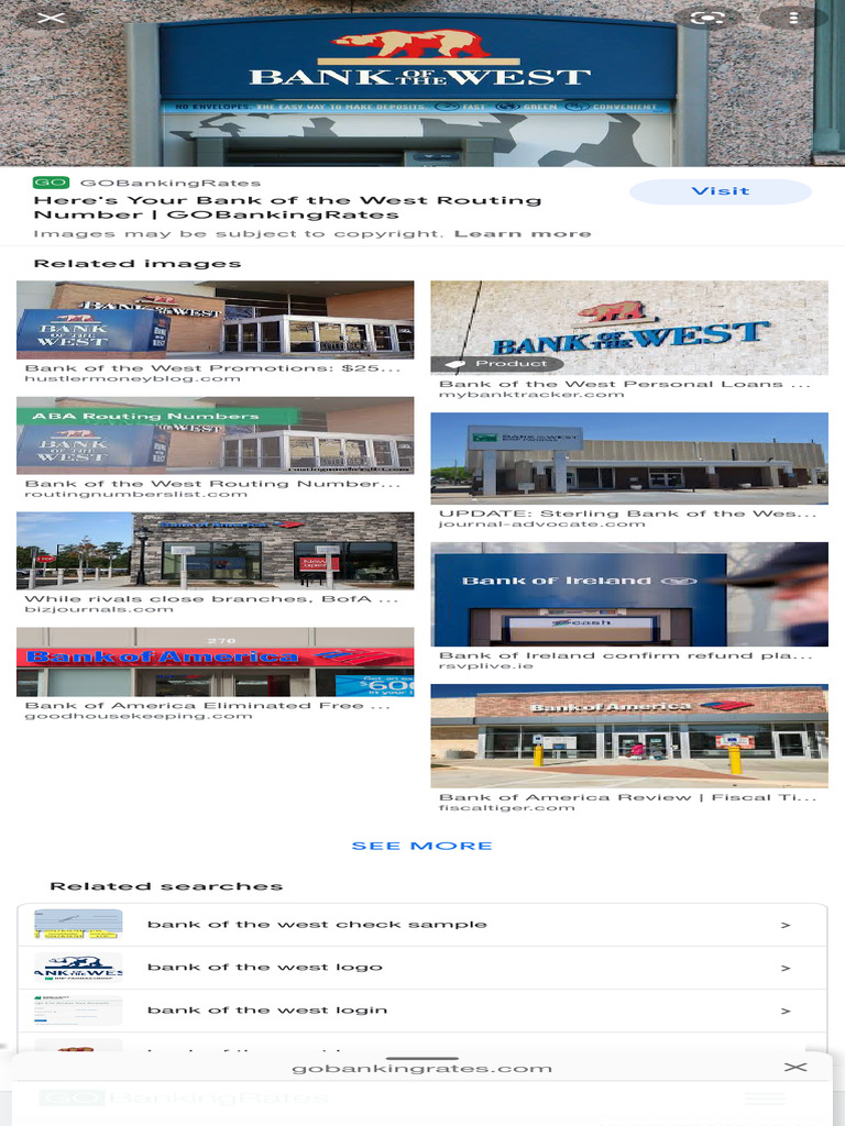 Bank of The West Check - Google Search | PDF