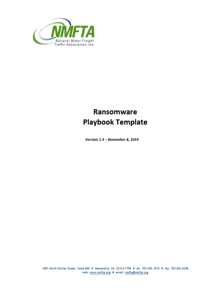 Template | PDF | Ransomware | Malware