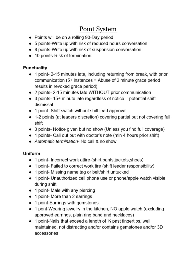 CFA Point System Guidelines | PDF | Business | Technology & Engineering