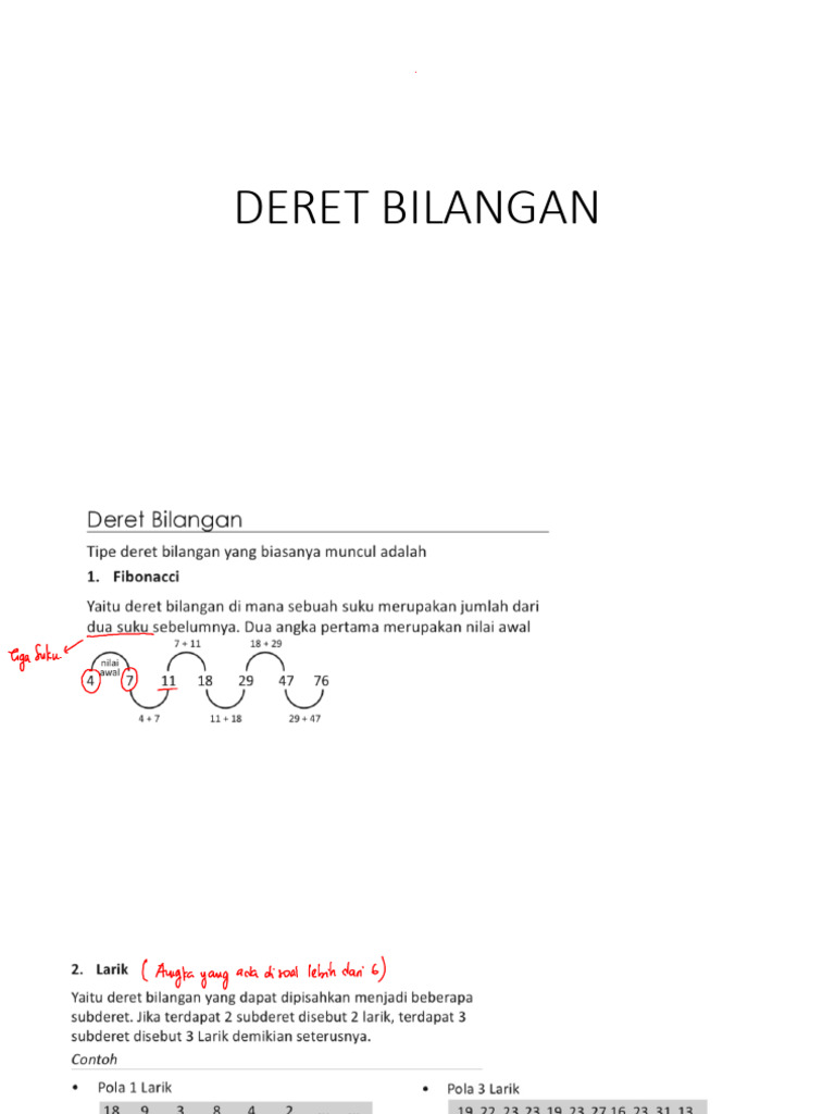 3 Deret Bilangan | PDF