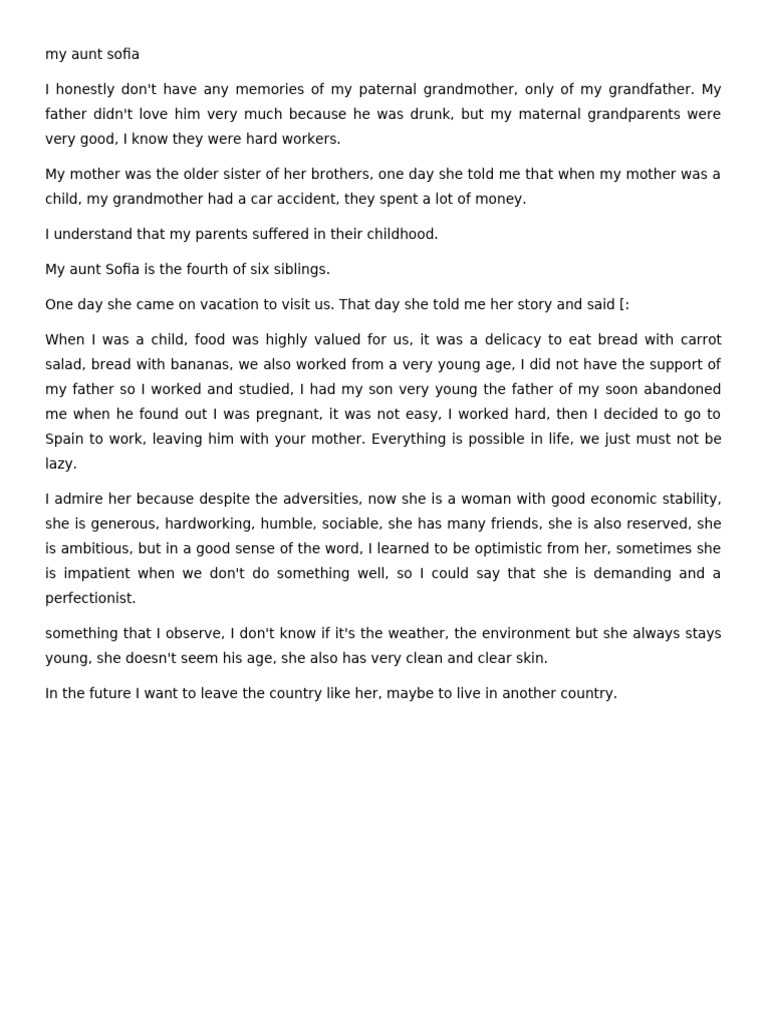 My Aunt Sofia Pdf