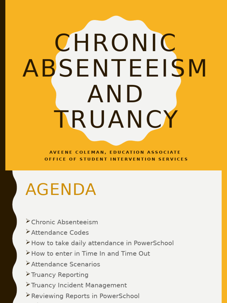 Chronic Absenteeism and Truancy | PDF | Wellness